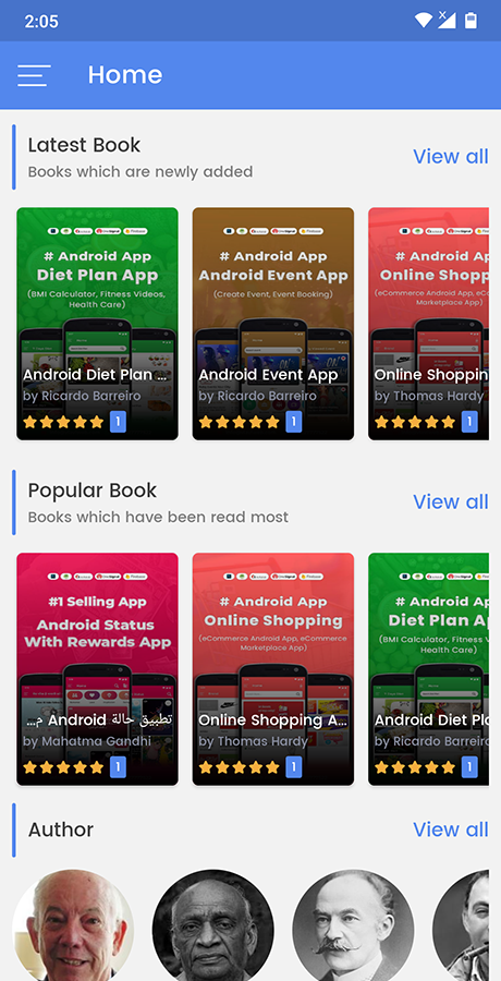 Android EBook App (Books App, PDF, ePub, Online Book Reading, Download ...